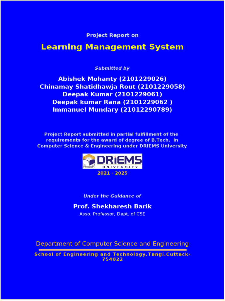 Sample Report 1 Lms Pdf Educational Technology Learning