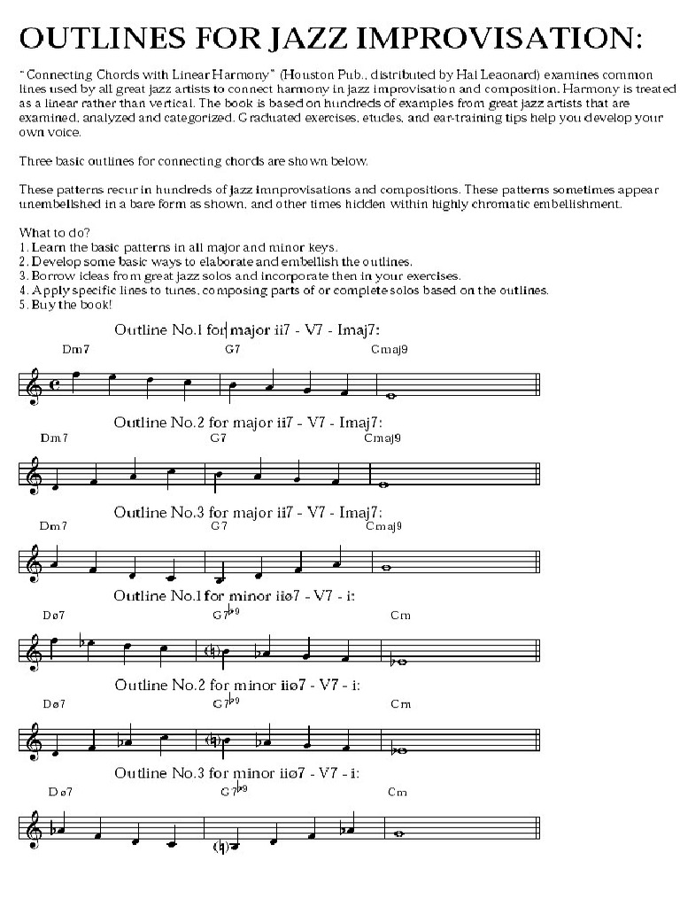 03 Outlines Su II-V-I | PDF