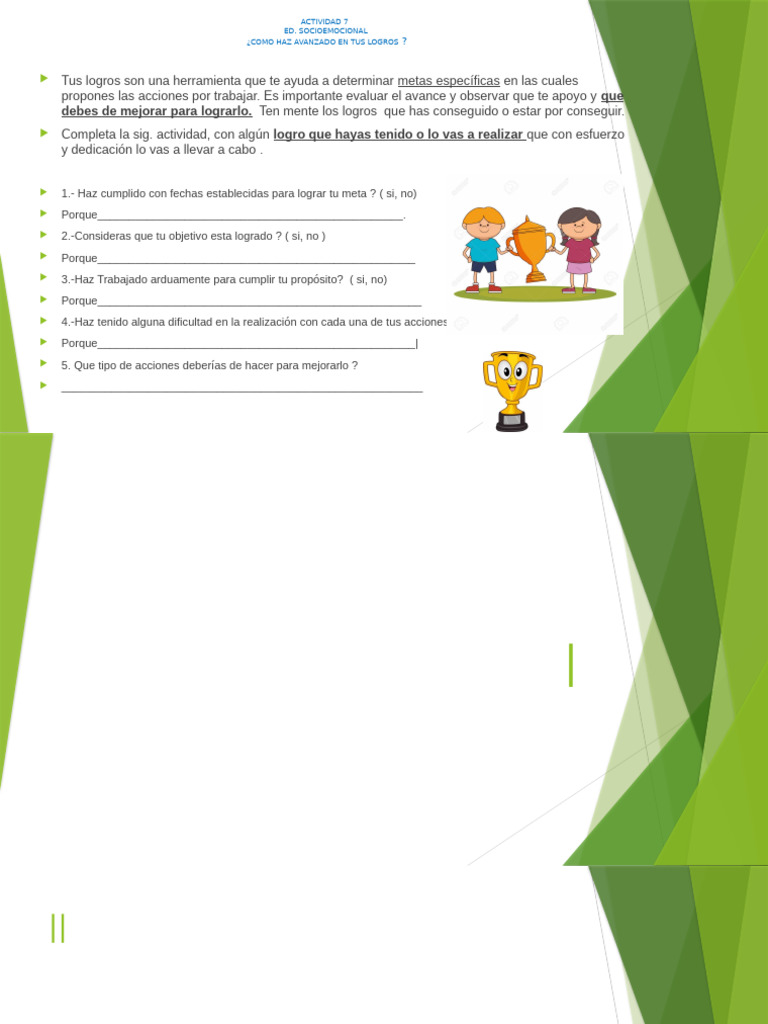 ACTIVIDAD 7 Socioemocional | PDF