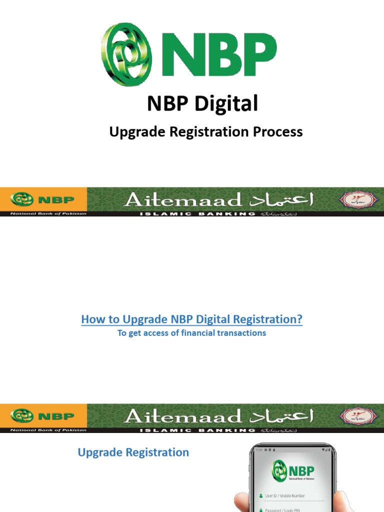 NBP Digital - Upgrade Registration | PDF