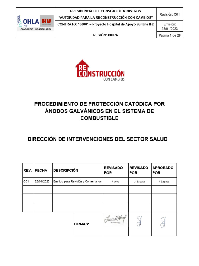 Procedimiento Proteccion Catodica Combustible | PDF