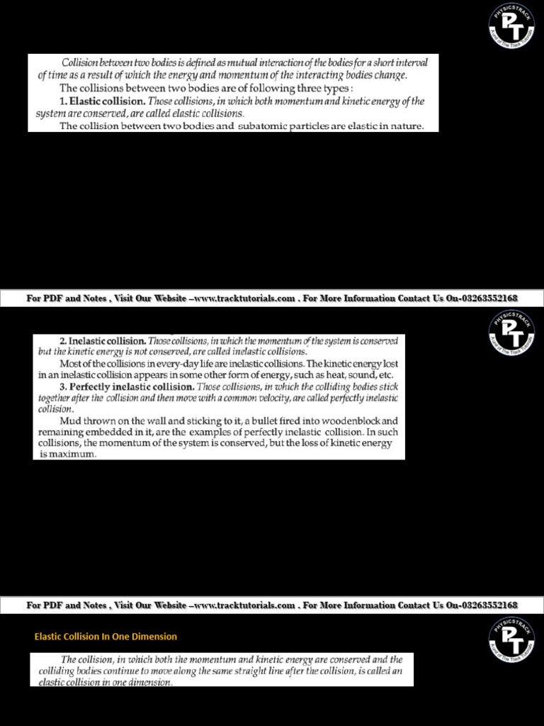 Collision Class 11 | PDF