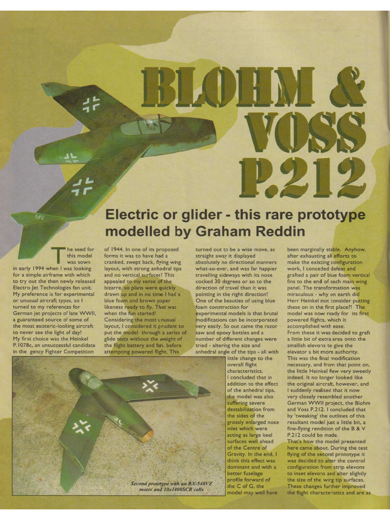 Blohm Voss P212 Oz7892 Article | PDF