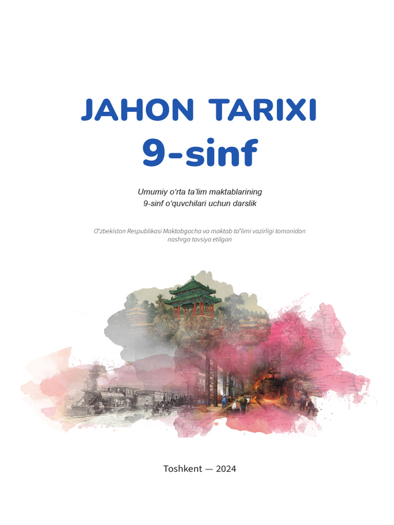 9-Sinf Jahon Tarixi Yangi Darslik Kitob (1-Chorak) 2024 | PDF