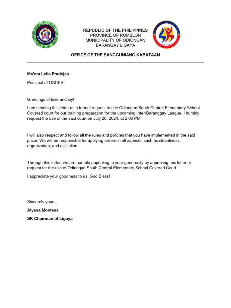 Letter of Request | PDF