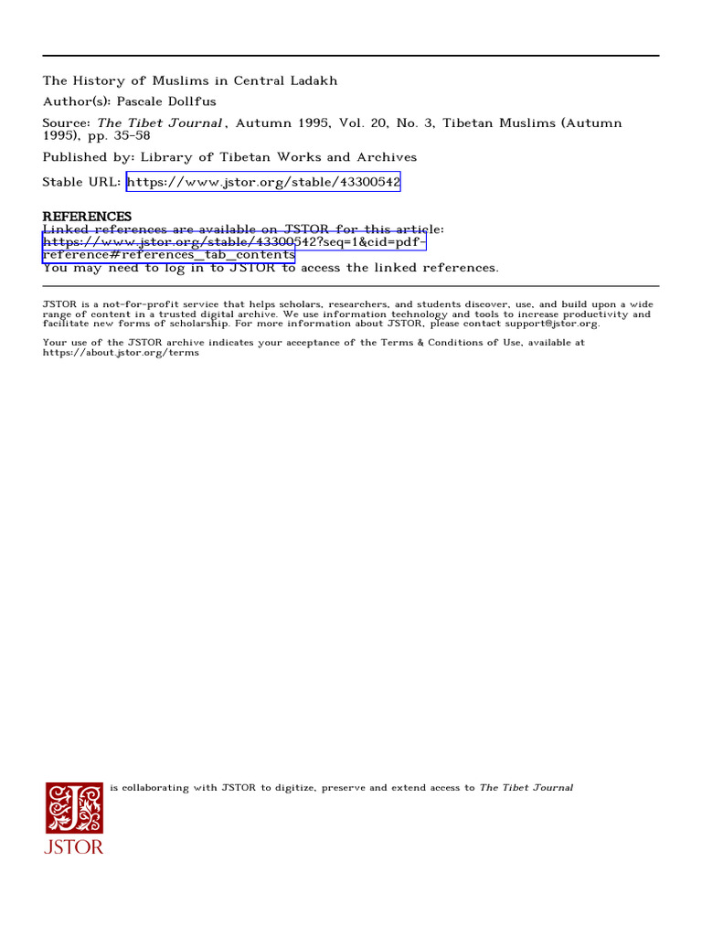 Dollfus HistoryMuslimsCentral 1995 | PDF