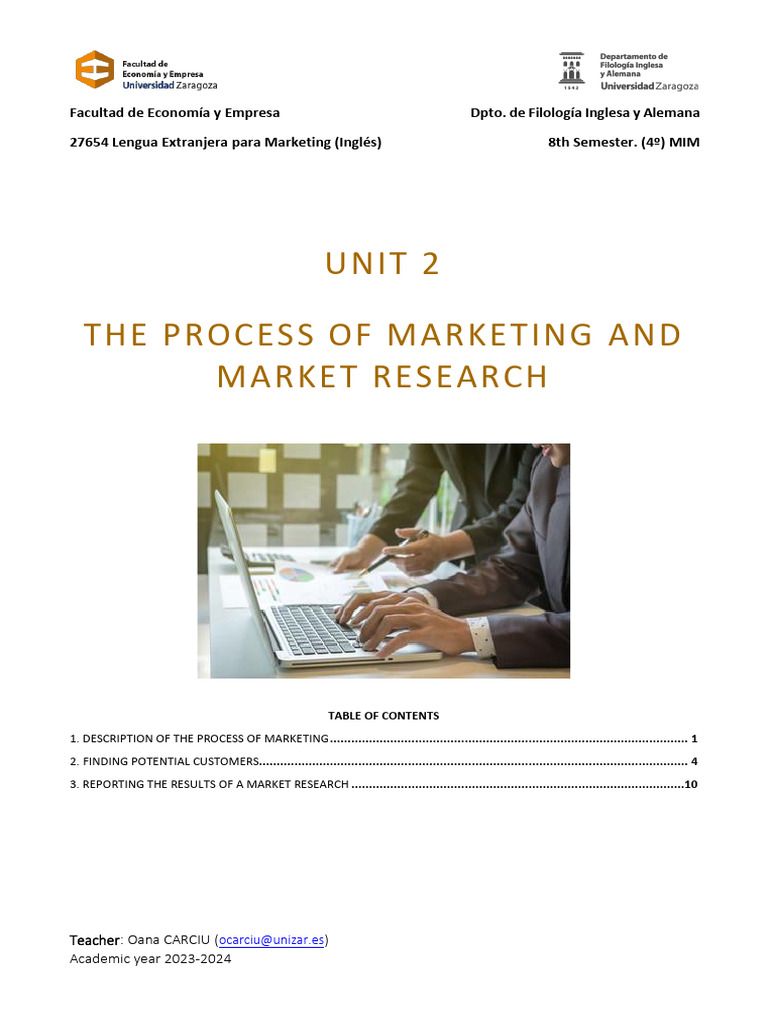 Unit 2 MIM Market Research | PDF | Verb | Marketing