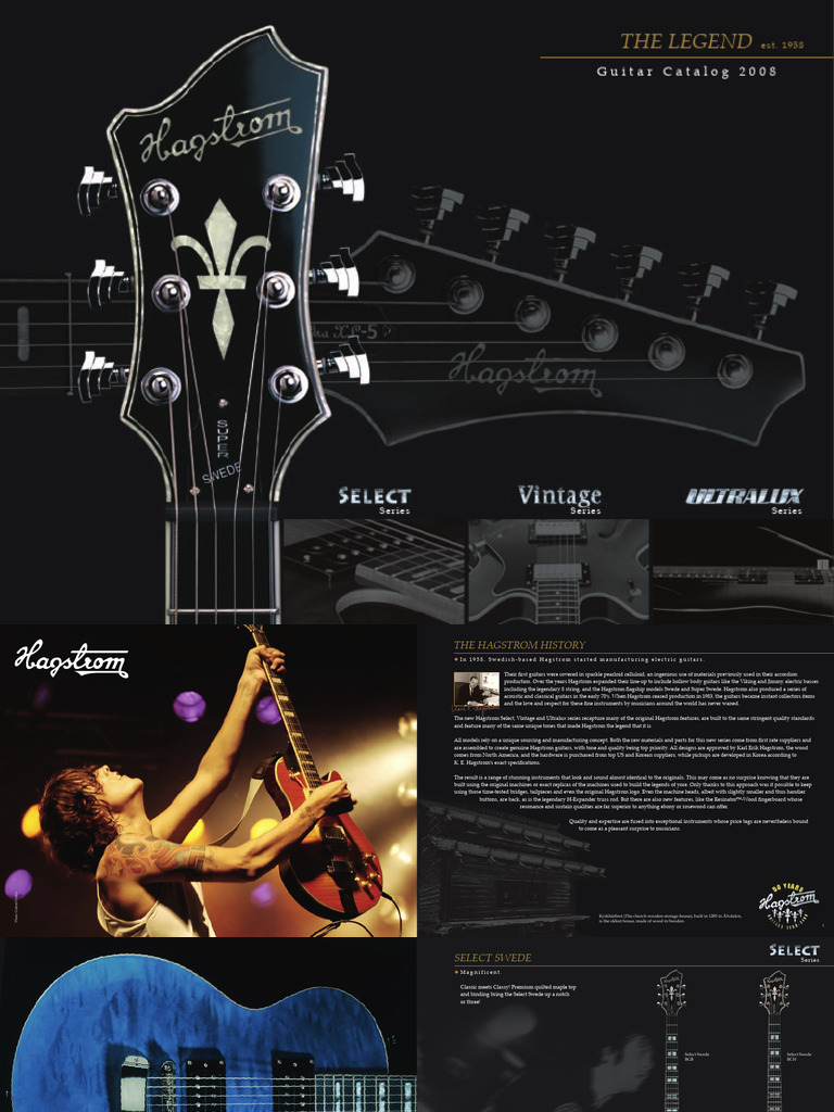 Hagstrom Catalog 2008 | PDF