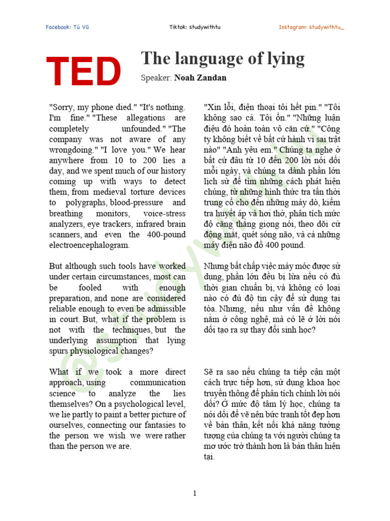 The language of lying | PDF