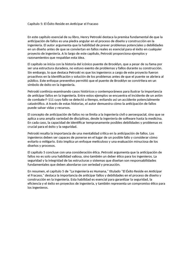 Capítulo 5 Resumen | PDF