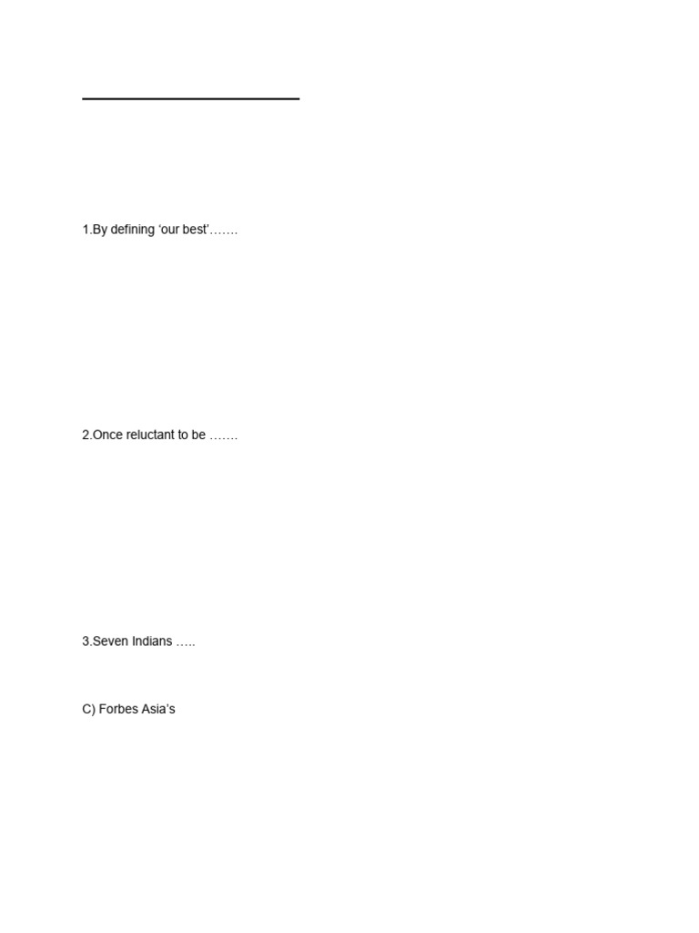 Accenture Practice Sheet - 27 | PDF | Politics