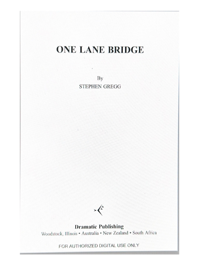 One Lane Bridge | PDF