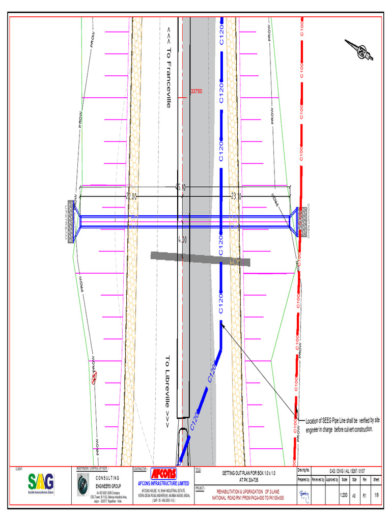 Culvert Phasing Plan For PK 33+735 - R1-2 | PDF | Civil Engineering