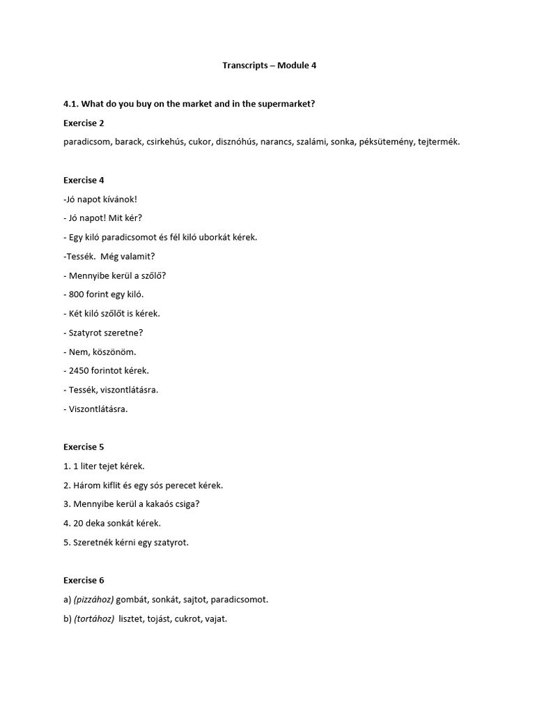 Transcripts-Module 4 | PDF