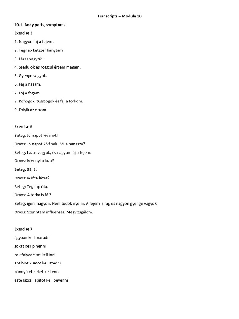 Transcripts Module 10 | PDF
