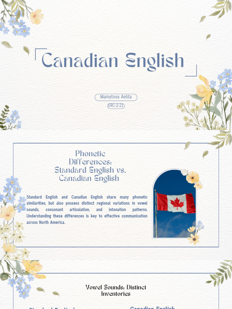 Canadian English | PDF