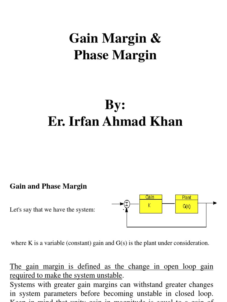 Gain and Phase Margin Explained | PDF