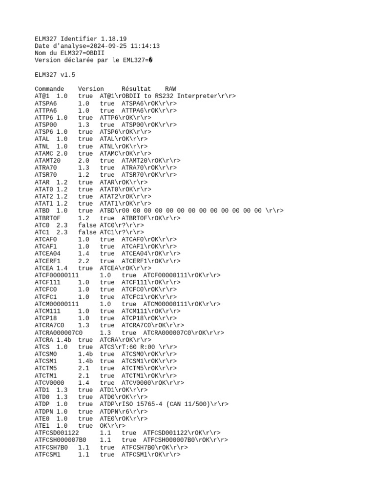 ELM327 Identifier Log0 | PDF