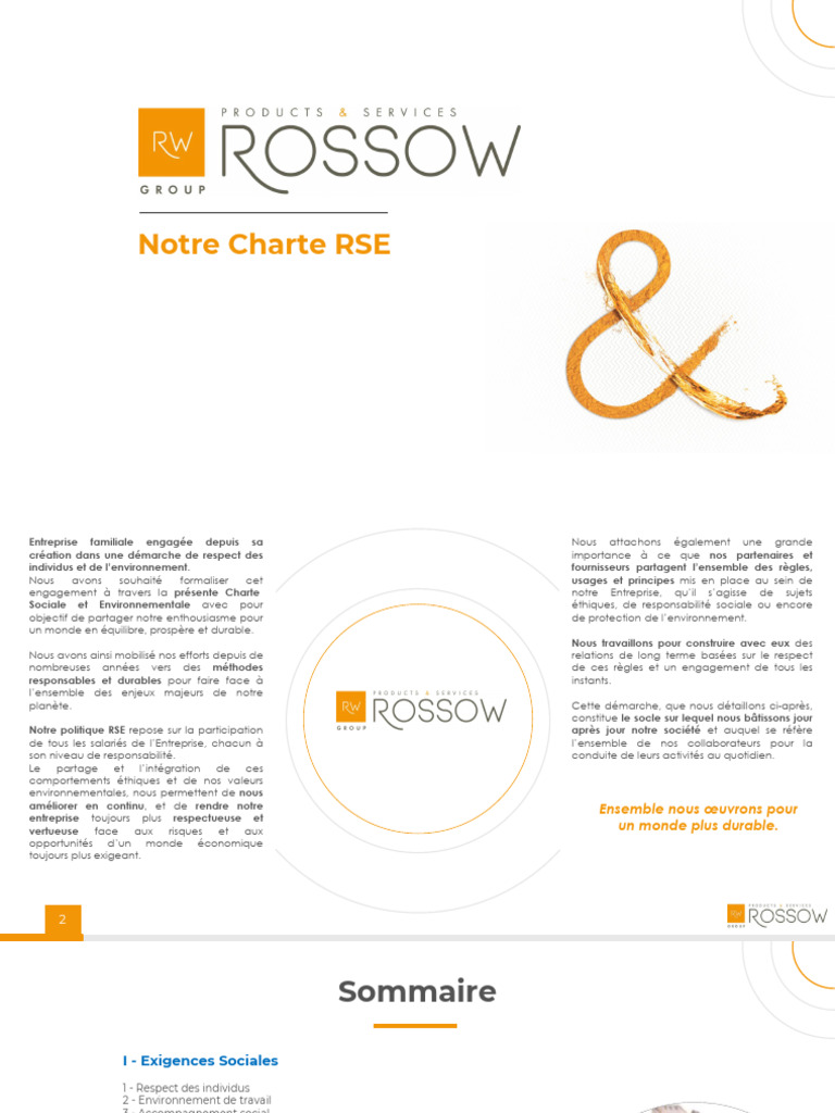 Rossow Charte Rse | PDF