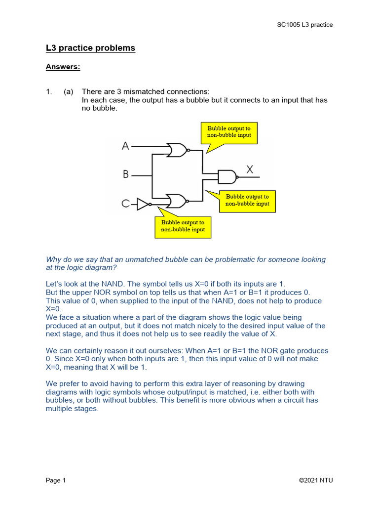 L3 practice answers | PDF