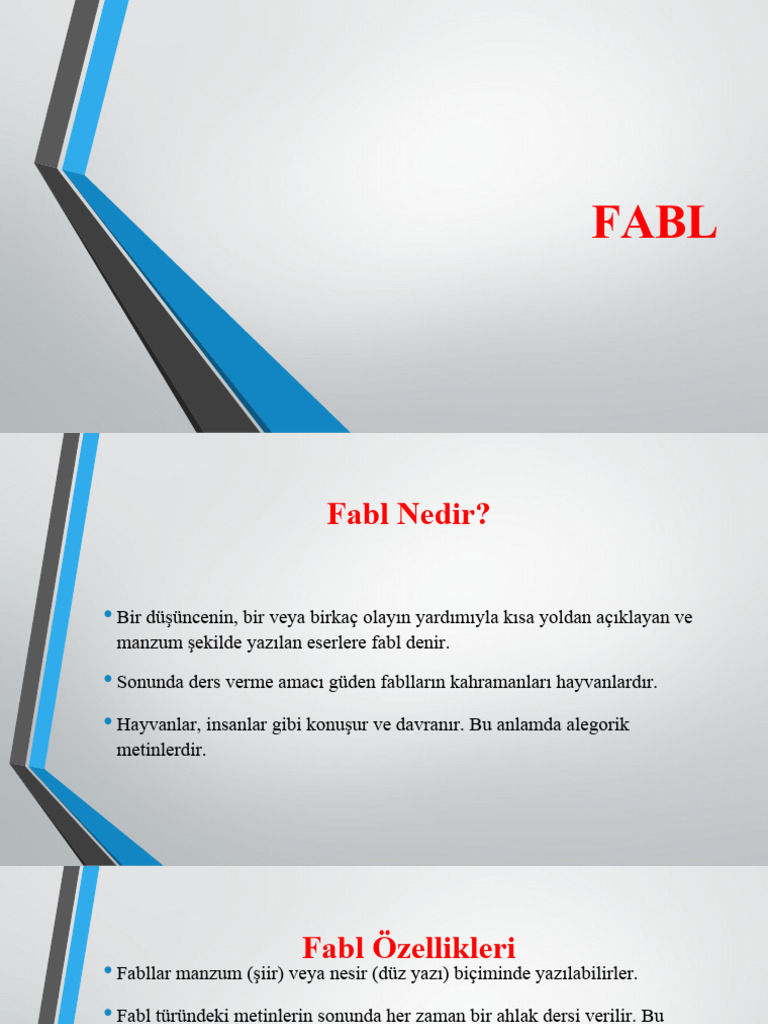 Sınıf 16. Fabl | PDF