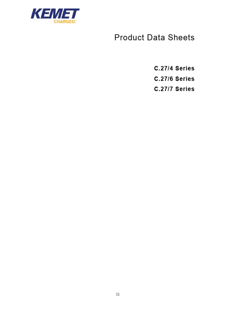 Datenblatt Serie C27 | PDF