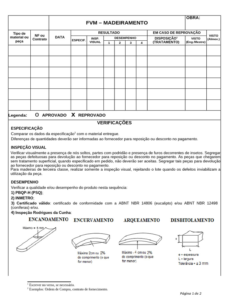 FVM 10 Madeiramento Vr03 | PDF