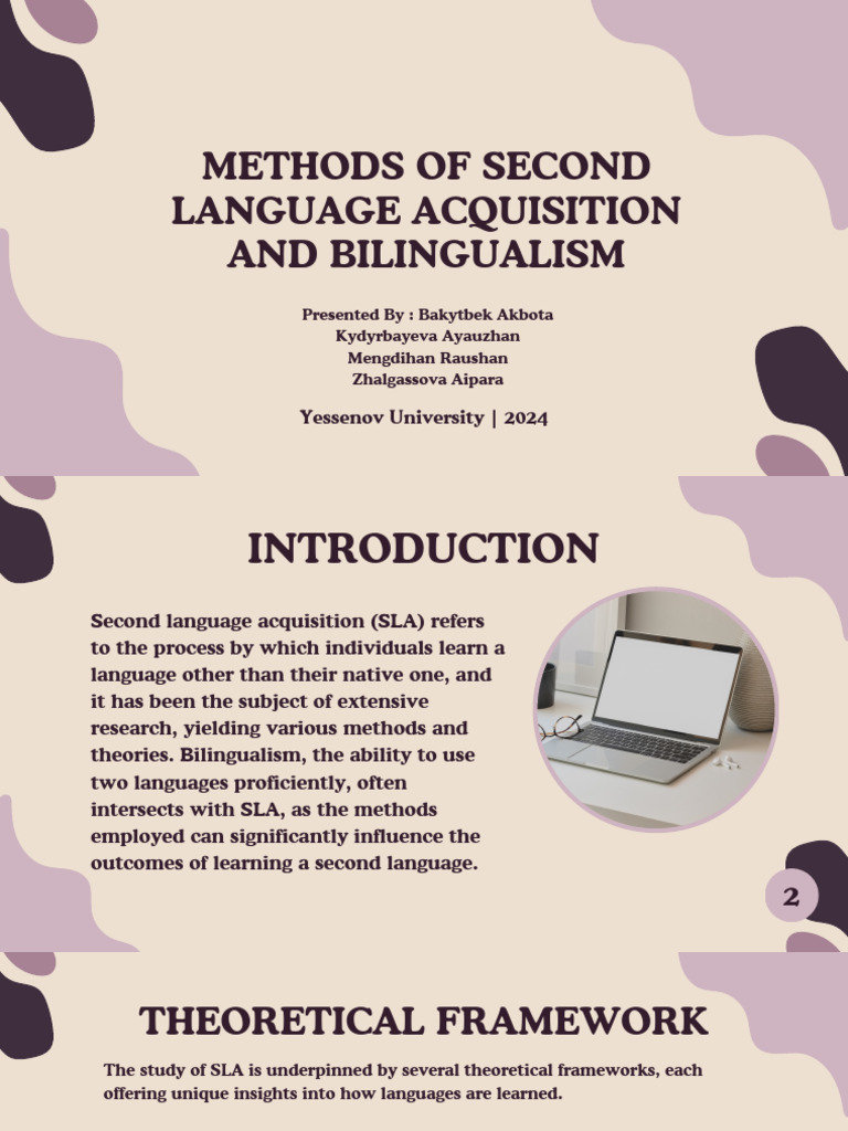 Methods of Second Language Acquisition and Bilingualism | PDF