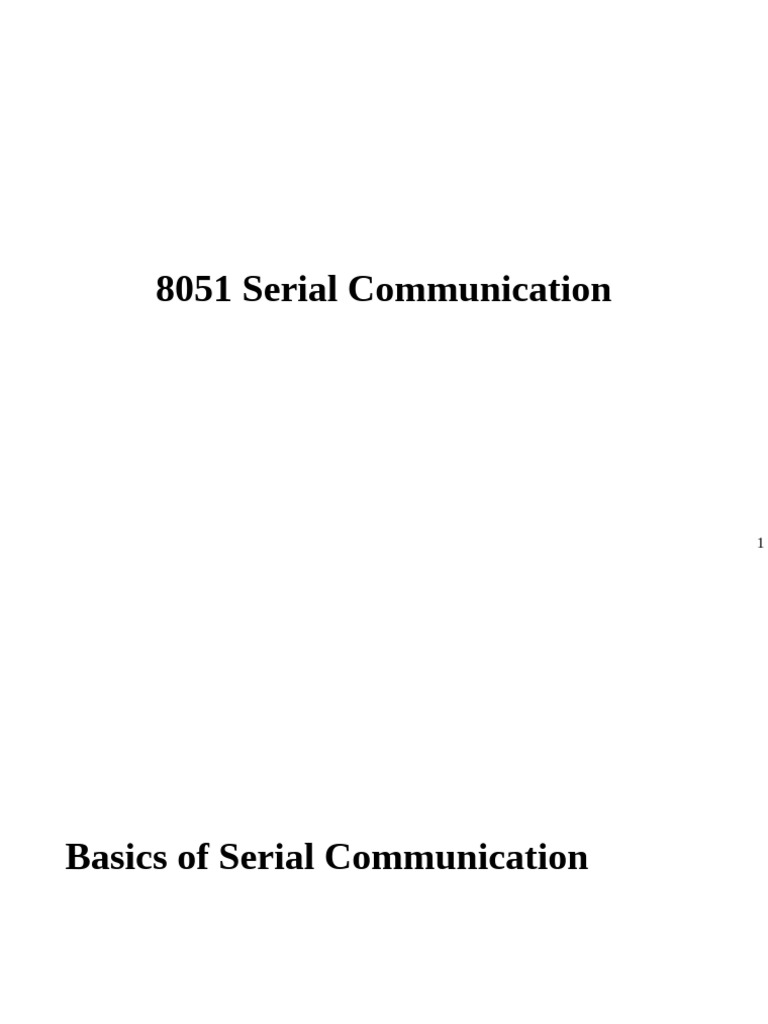t8_8051 Serial Port | PDF