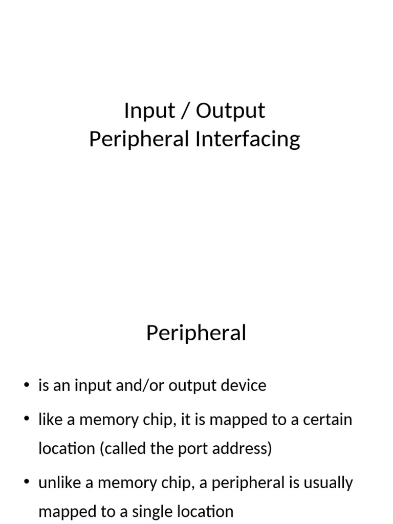 t18 - Iio and Memory Interfacing | PDF t18 - Iio and Memory Interfacing | PDF