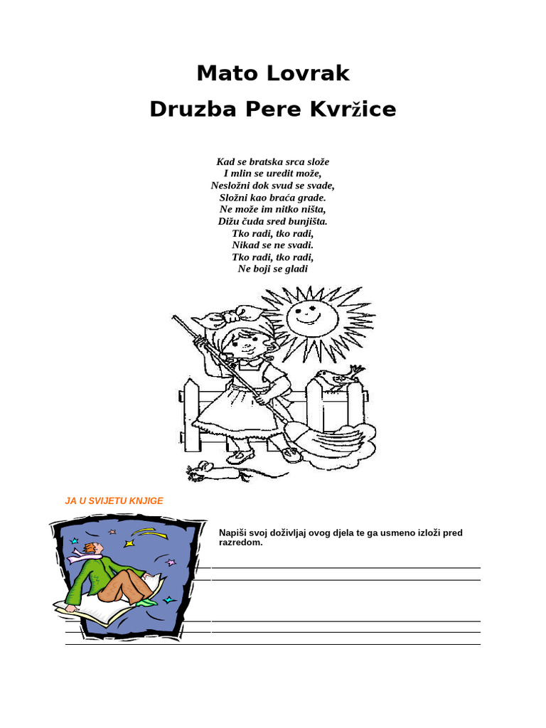 Lovrak, Mato, Družba Pere Kvržice | PDF