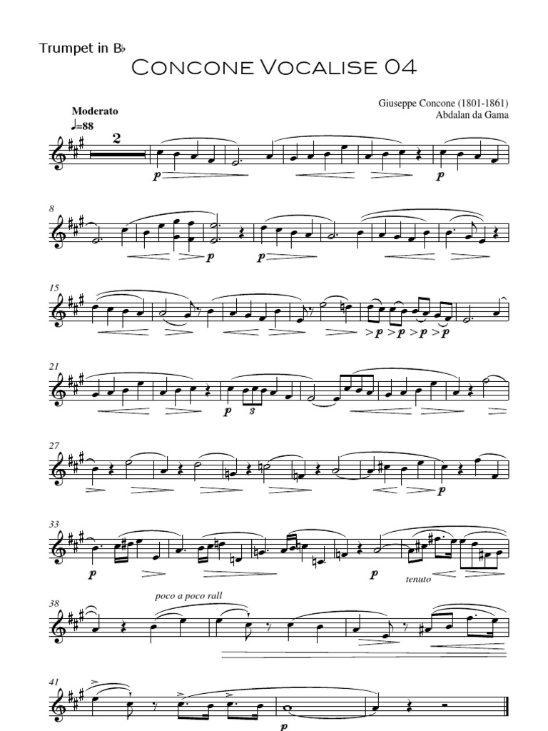 Concone 04 - Trompete BB | PDF