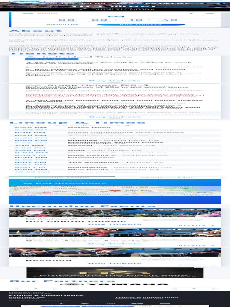 DCI West Schedule & Tickets cool | PDF