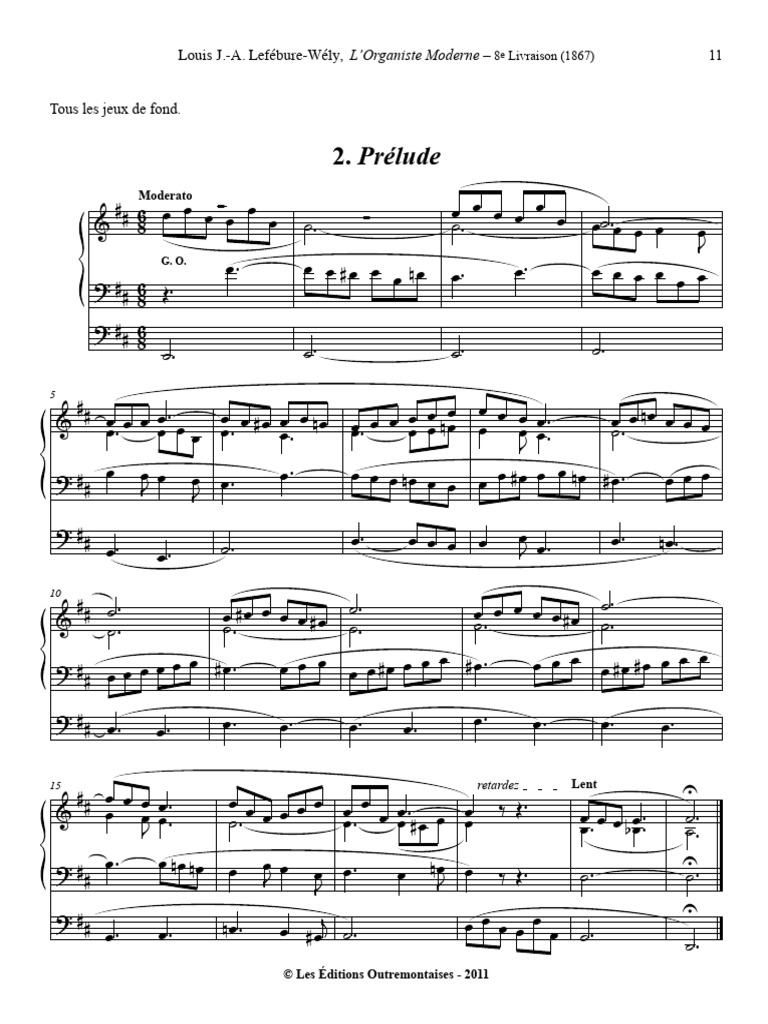 Lefebure Wely Prelude | PDF