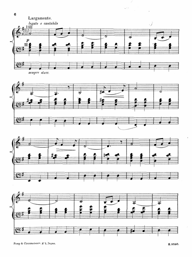 Pompa y Circunstancia Elgar | PDF