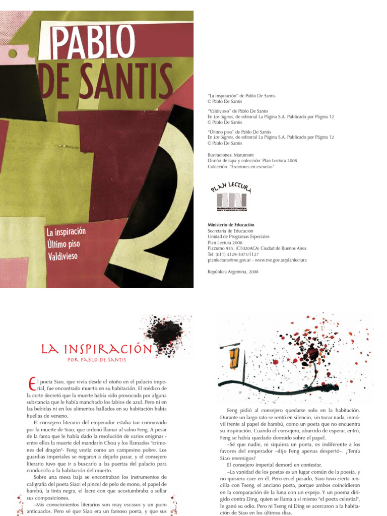 La Inspiración Por Pablo de Santis | PDF