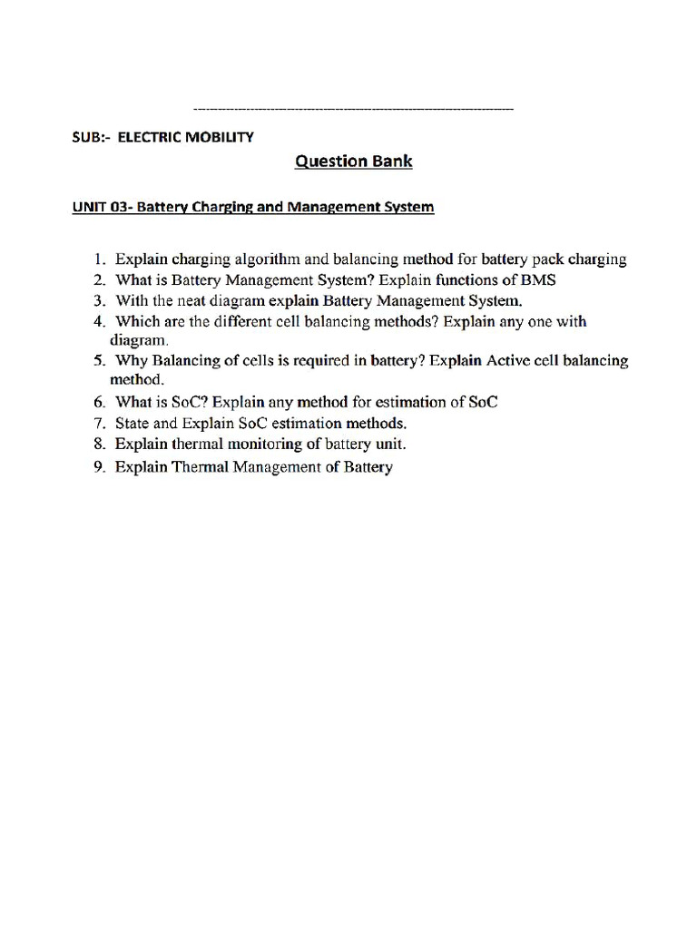 Electric Mobility | PDF