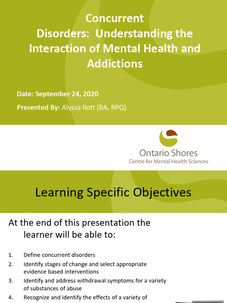 Concurrent Disorders 2020 | PDF