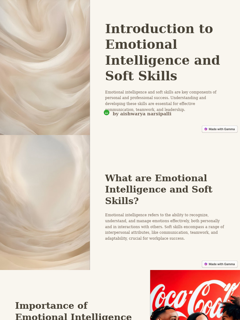 Introduction To Emotional Intelligence and Soft Skills | PDF