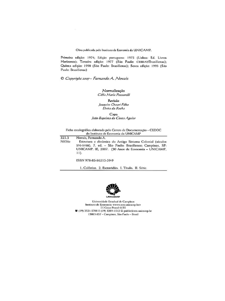 Texto Fernando Novais | PDF