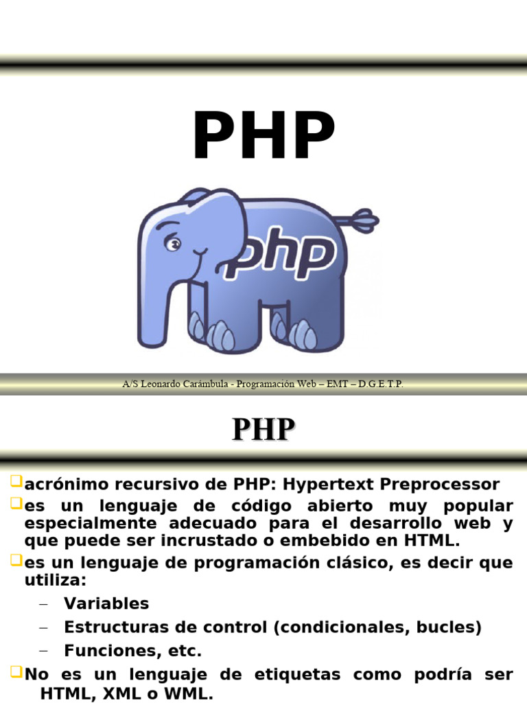 2021 Programacion Web 2 PHP | PDF