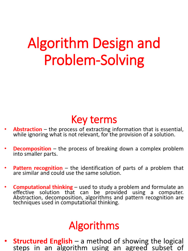 Algorithm Design and Problem-Solving - Chapter 9 | PDF Algorithm Design and Problem-Solving - Chapter 9 | PDF