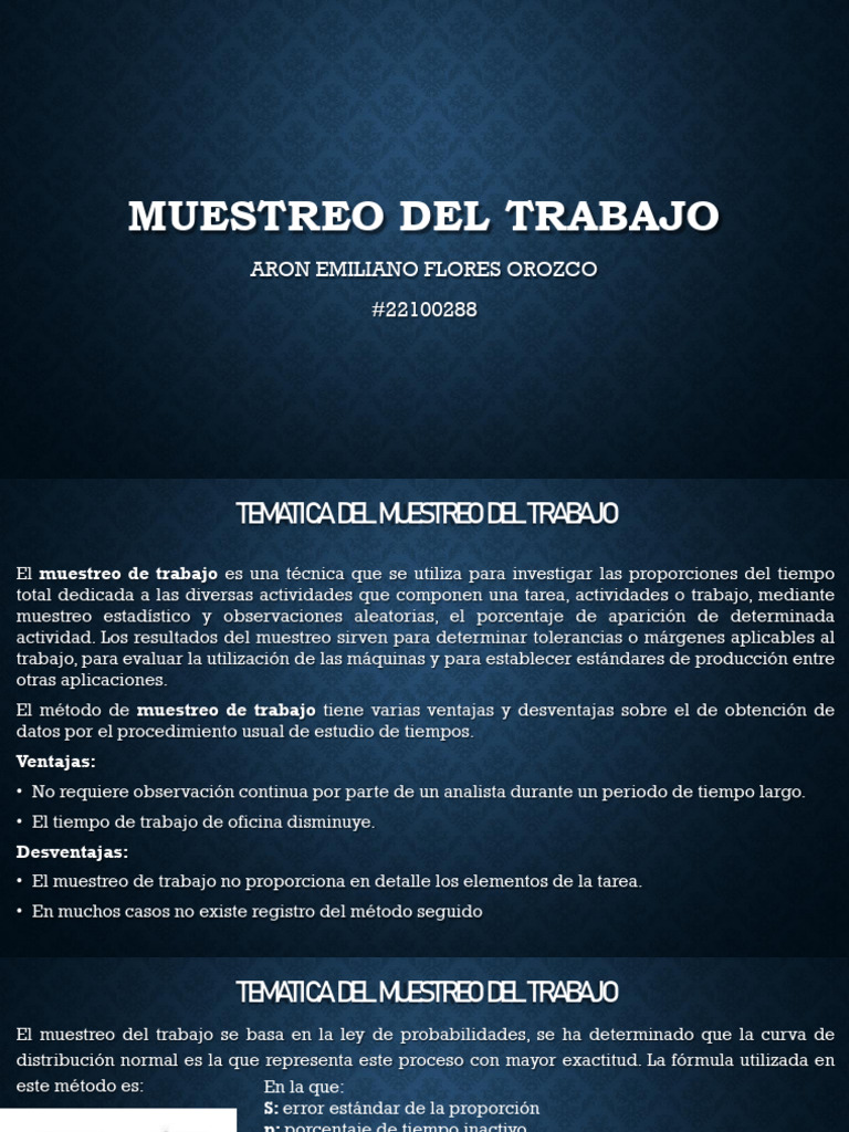 Muestreo Del Trabajo 22100288 Pdf