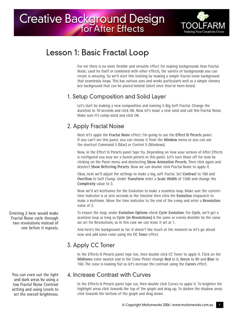 01 - Basic Fractal Loop | PDF
