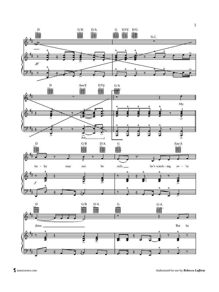 Lets Hear It For The Boy - 32 Bar Cut | PDF