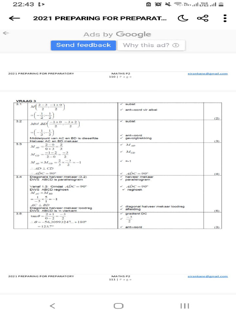 Analytical Geometry Maths G12 | PDF