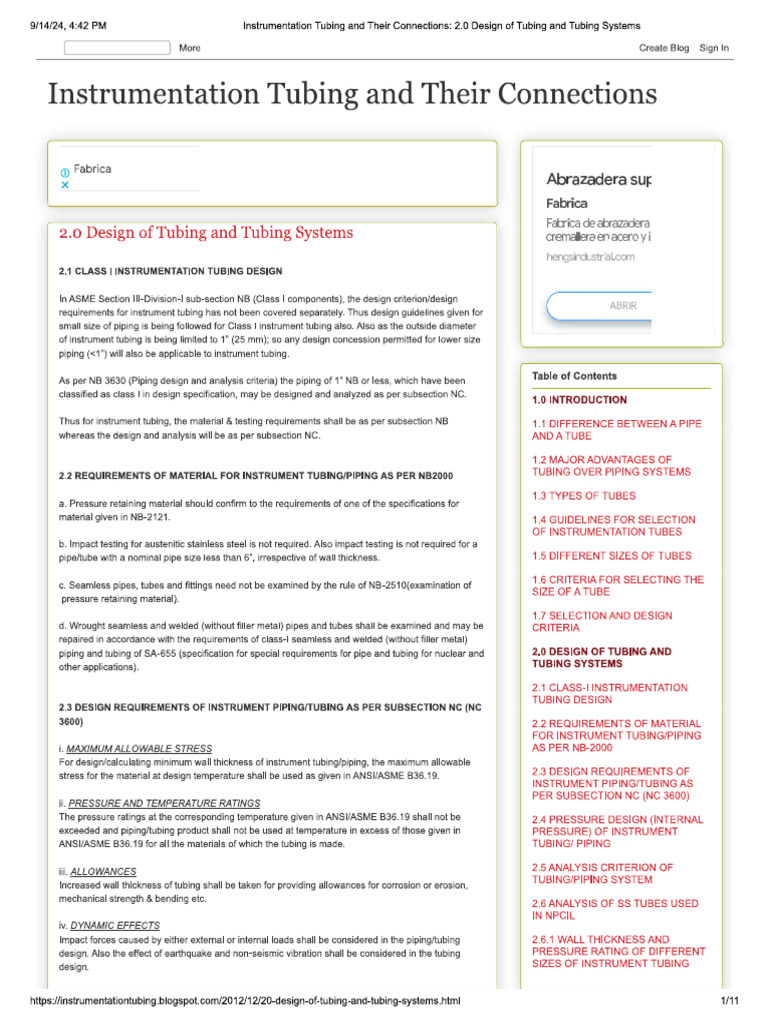 02 Instrumentation Tubing and Their Connec... | PDF