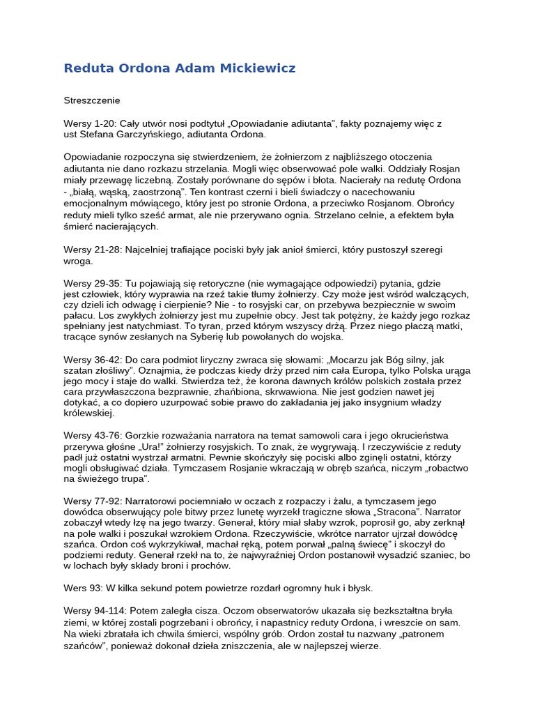 Reduta Ordona | PDF