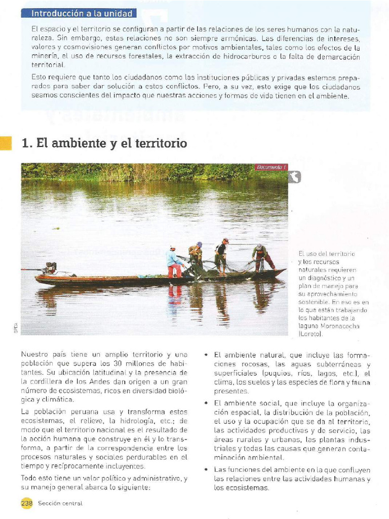 Texto Escolar HGE 4 Ambiente y Territorio | PDF