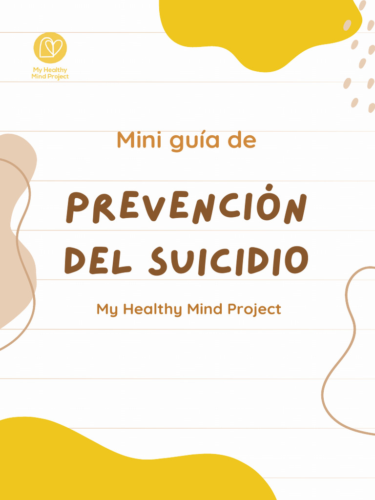 Guía de Prevención para El Suicidio MHMP PDF | PDF